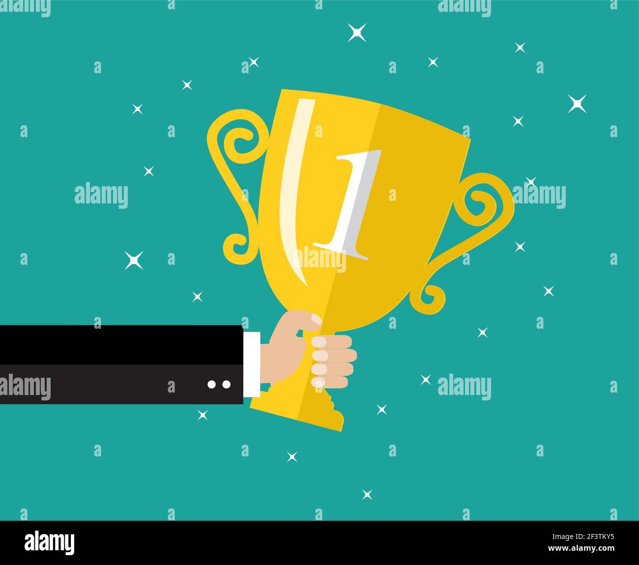 Hand holding award Stock Vector Image & Art - Alamy