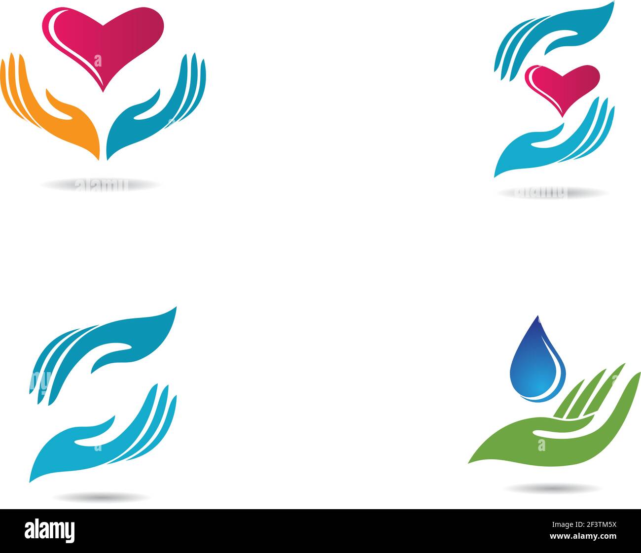 Hand Care Logo Template vector icon Business Stock Vector Image & Art ...