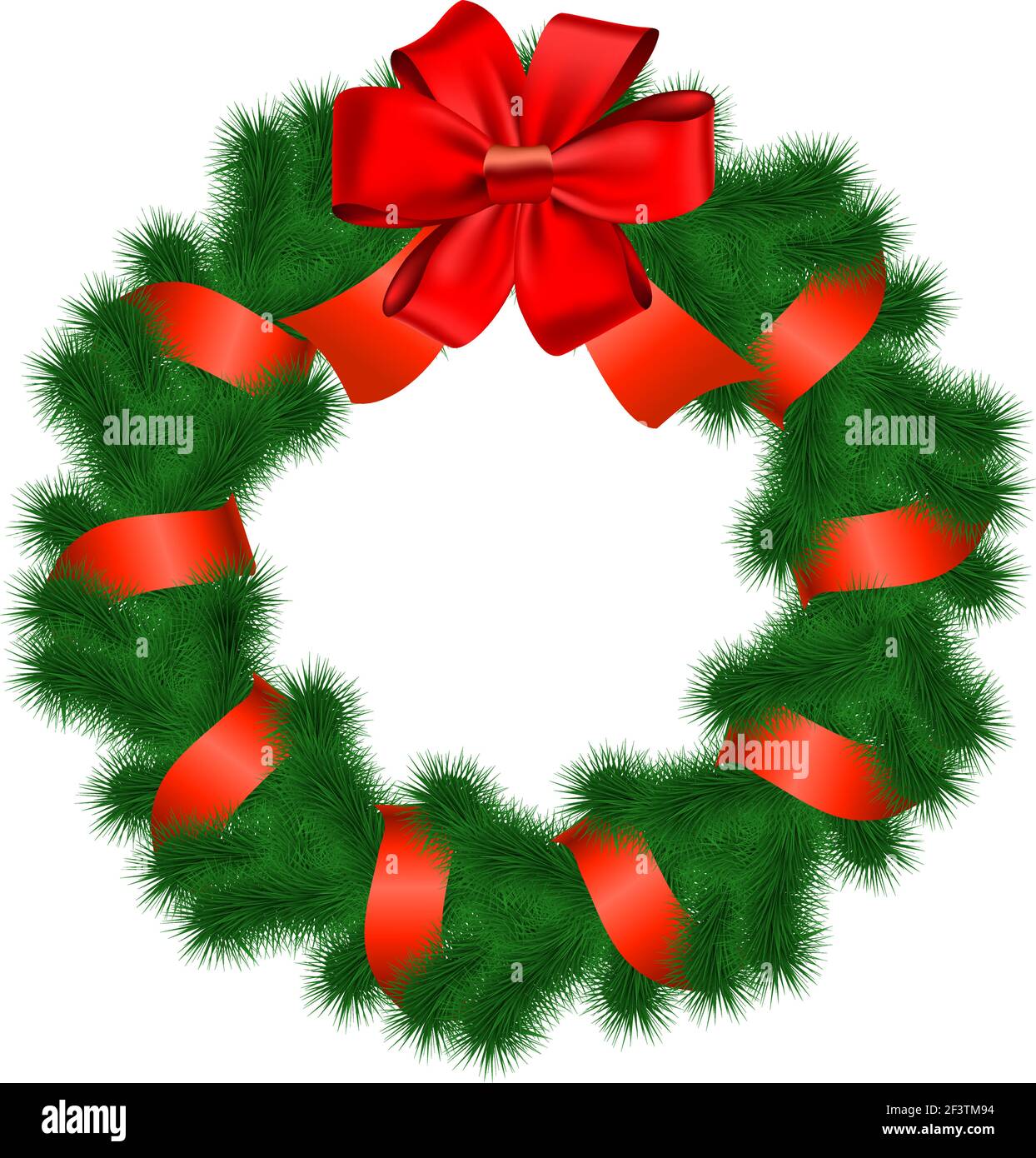 Christmas wreath. Vector Stock Vector Image & Art - Alamy
