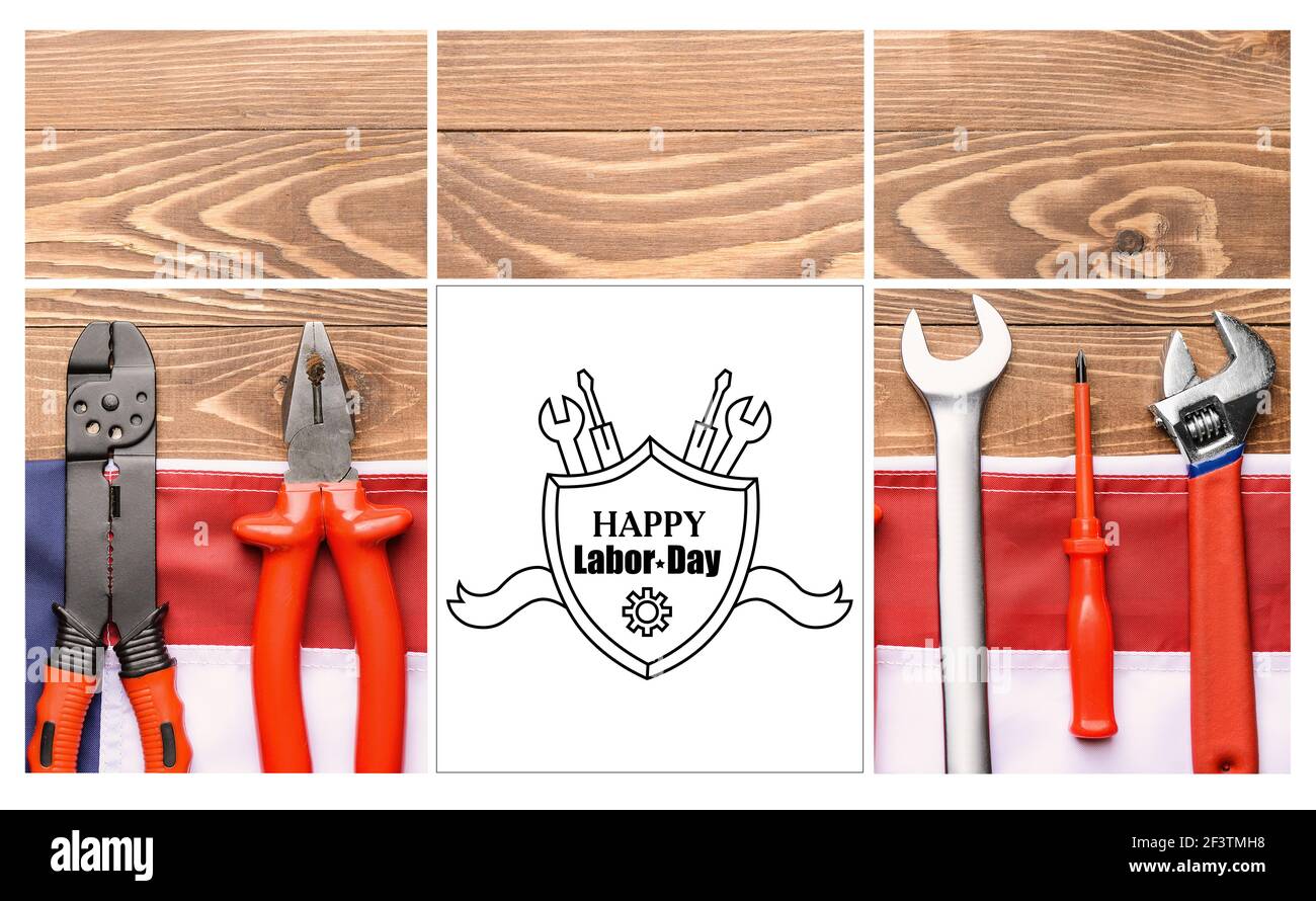 Work tools labor day Cut Out Stock Images & Pictures - Alamy