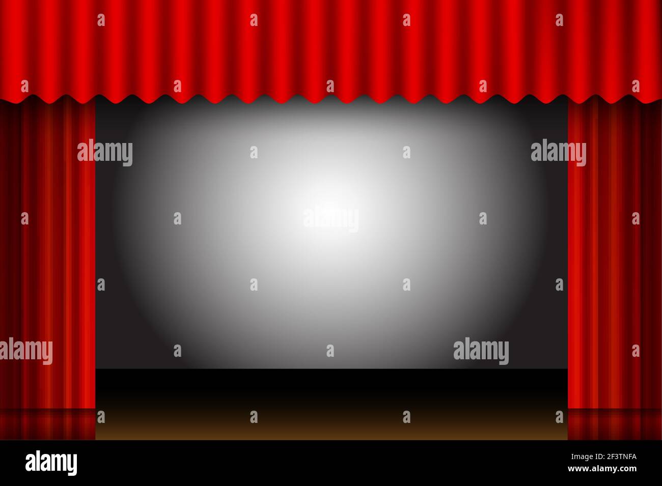 Window curtains open Stock Vector Images - Alamy