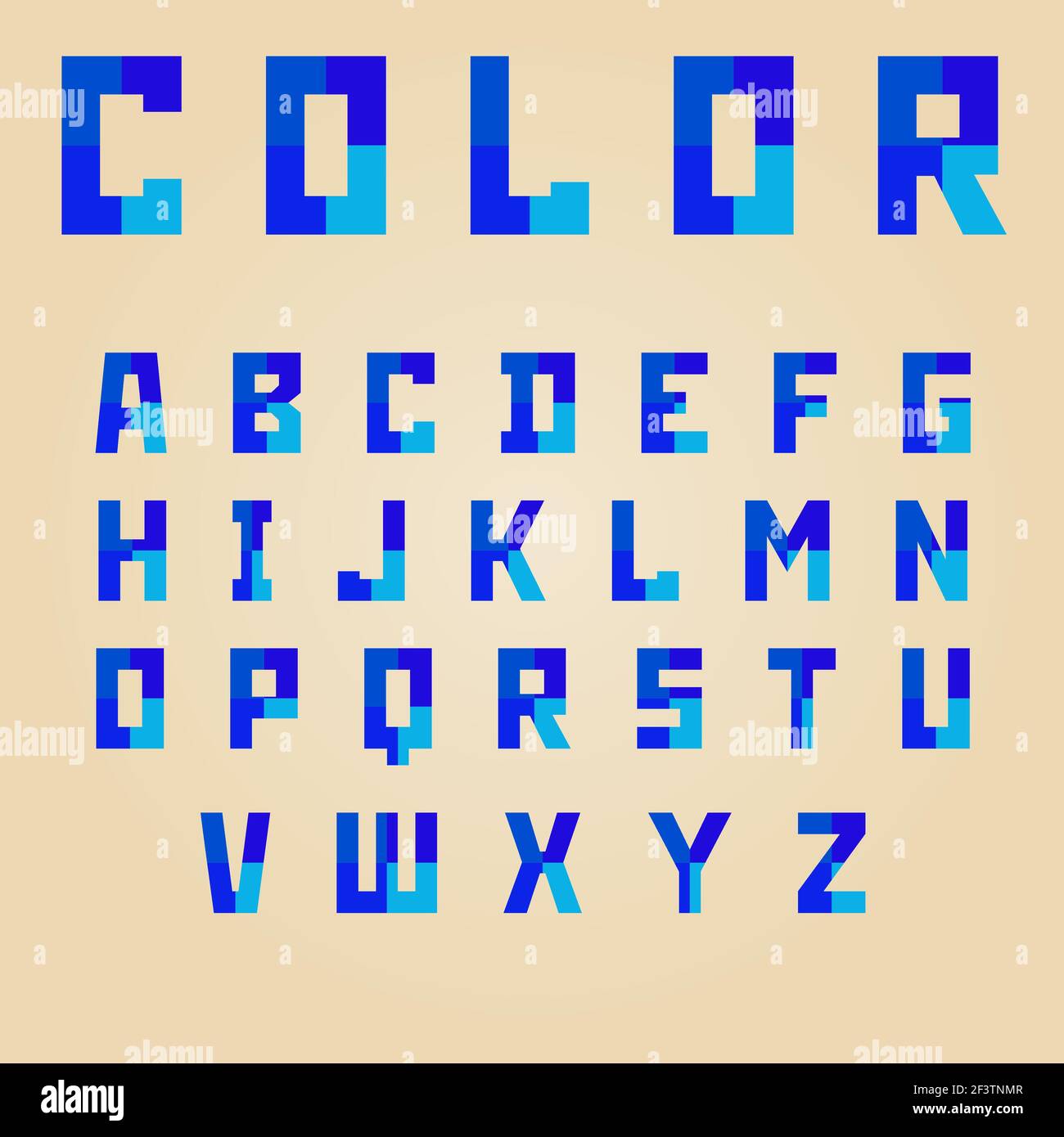 abstract color alphabet Stock Vector Image & Art - Alamy