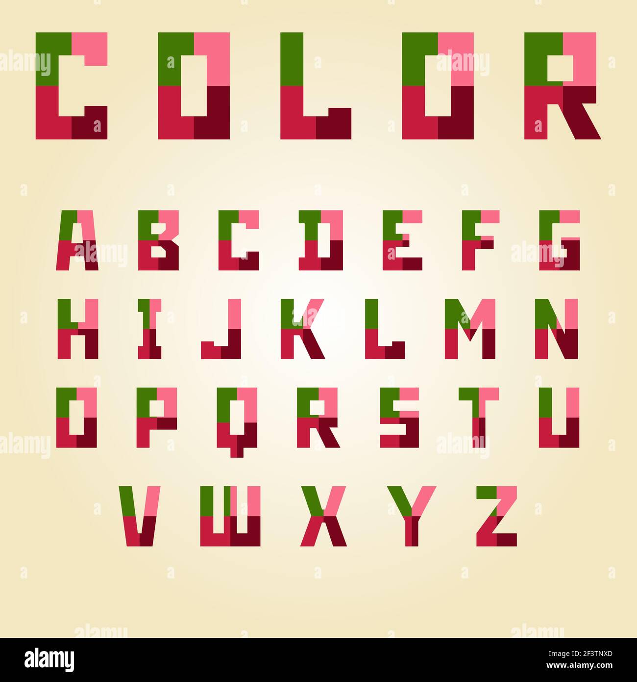 abstract color alphabet Stock Vector Image & Art - Alamy