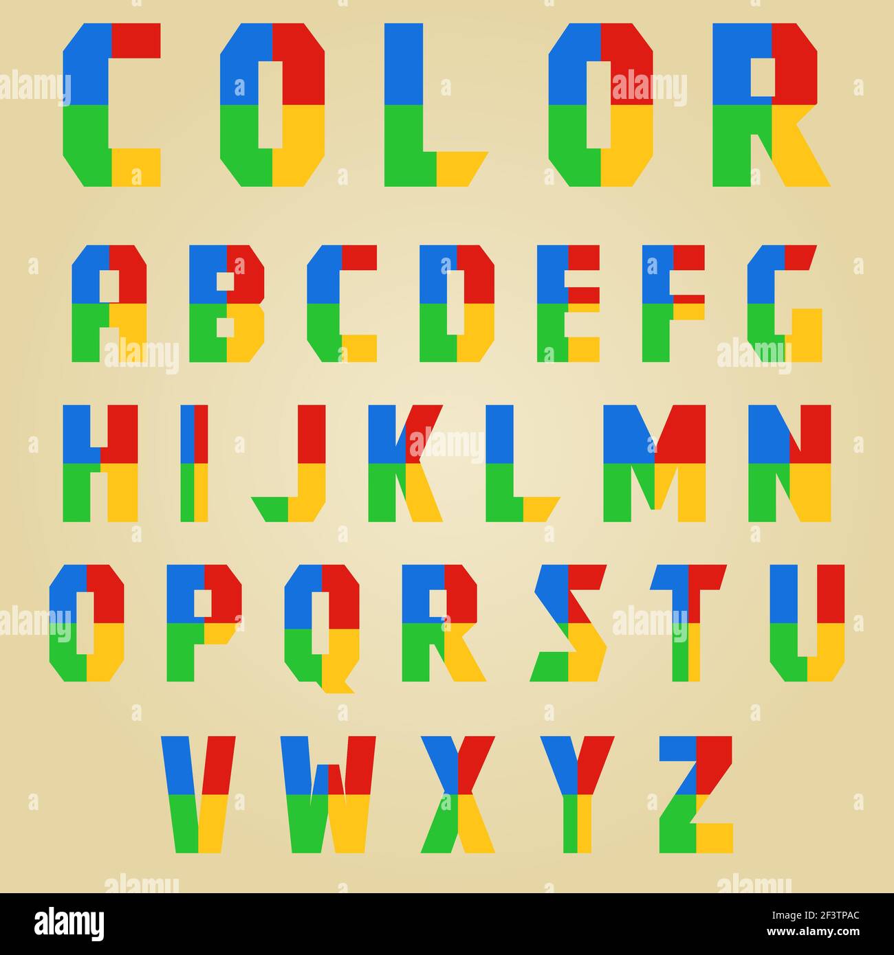 abstract color alphabet Stock Vector Image & Art - Alamy