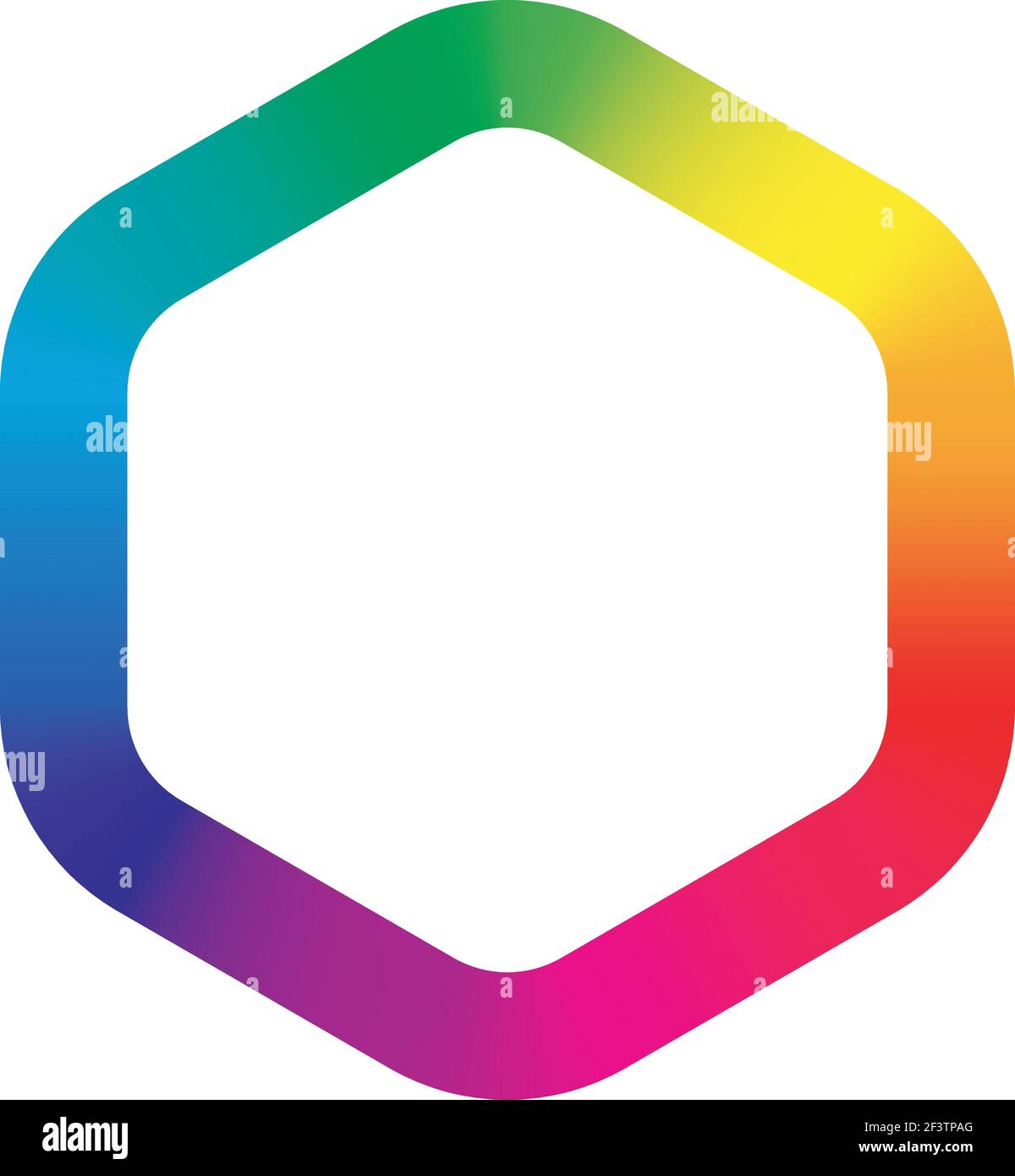 Colorful rainbow spectrum hexgon icon Stock Vector Image & Art - Alamy
