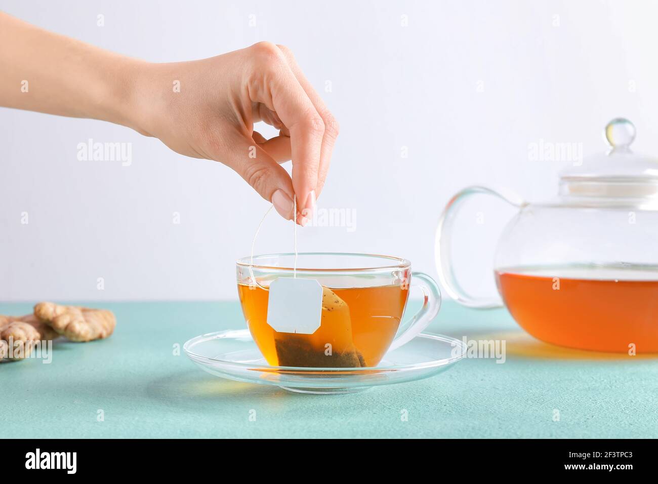 Teabag woman hi-res stock photography and images - Alamy