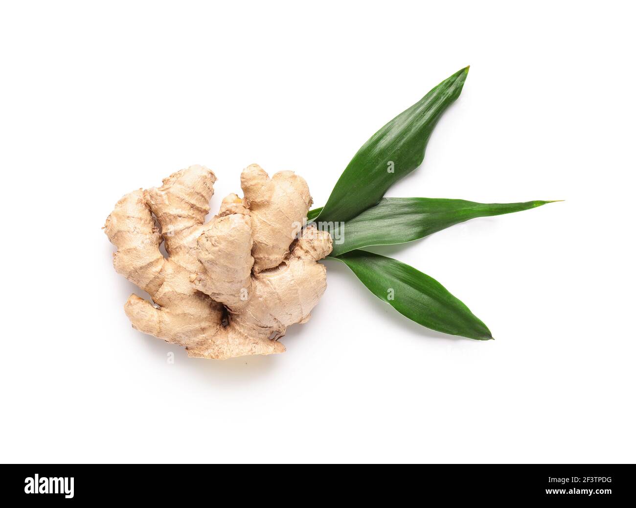 Fresh ginger on white background Stock Photo - Alamy