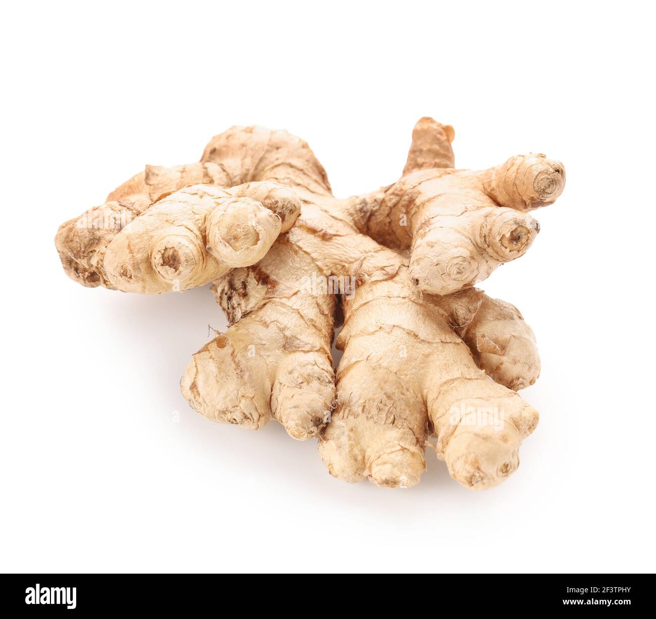 Fresh ginger on white background Stock Photo - Alamy