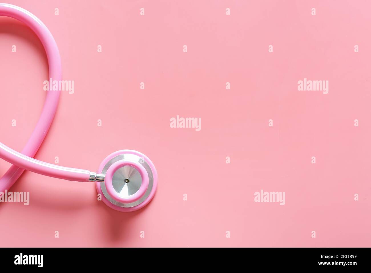 Modern stethoscope on color background Stock Photo - Alamy