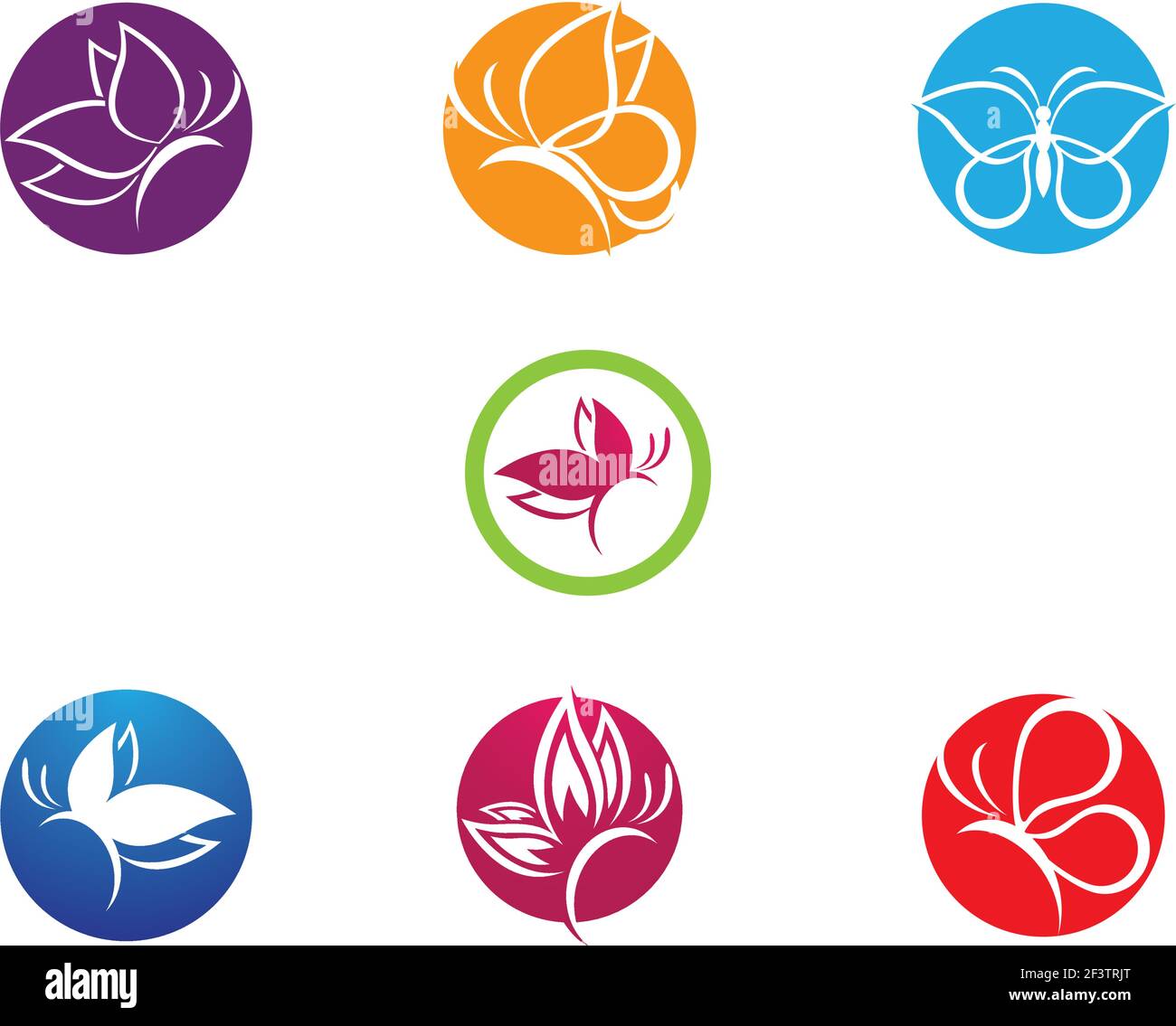 Butterfly logo template vector icon illustration design Stock Vector ...