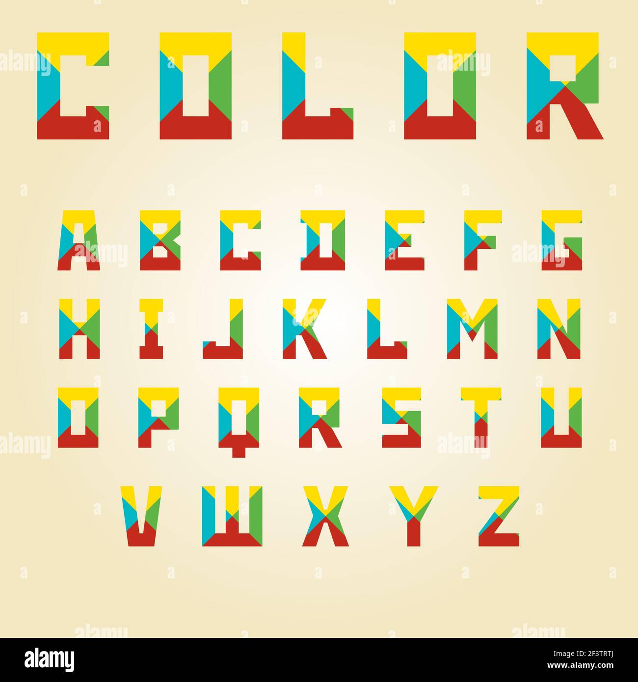 abstract color alphabet Stock Vector Image & Art - Alamy