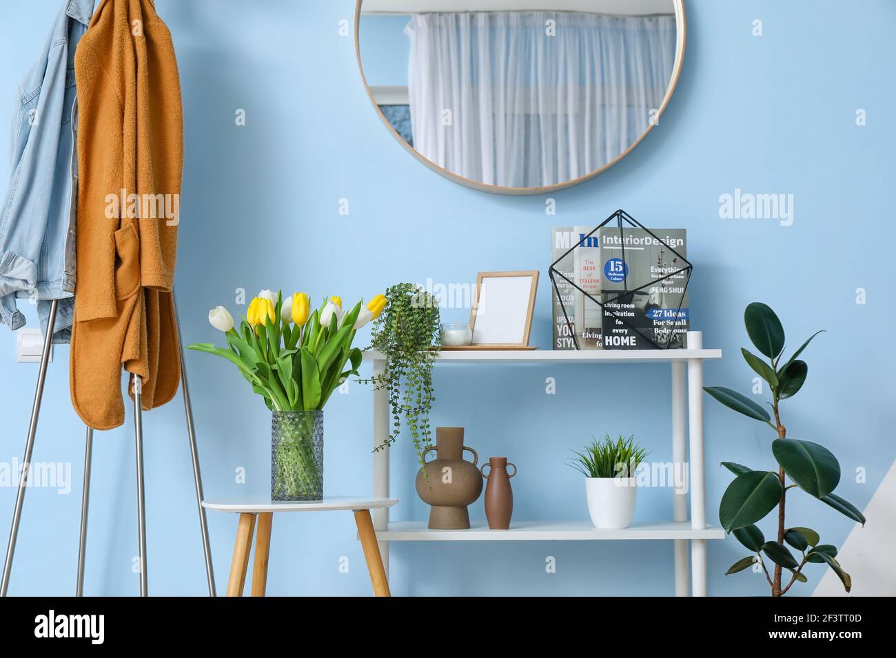 Stylish interior of modern hall Stock Photo - Alamy
