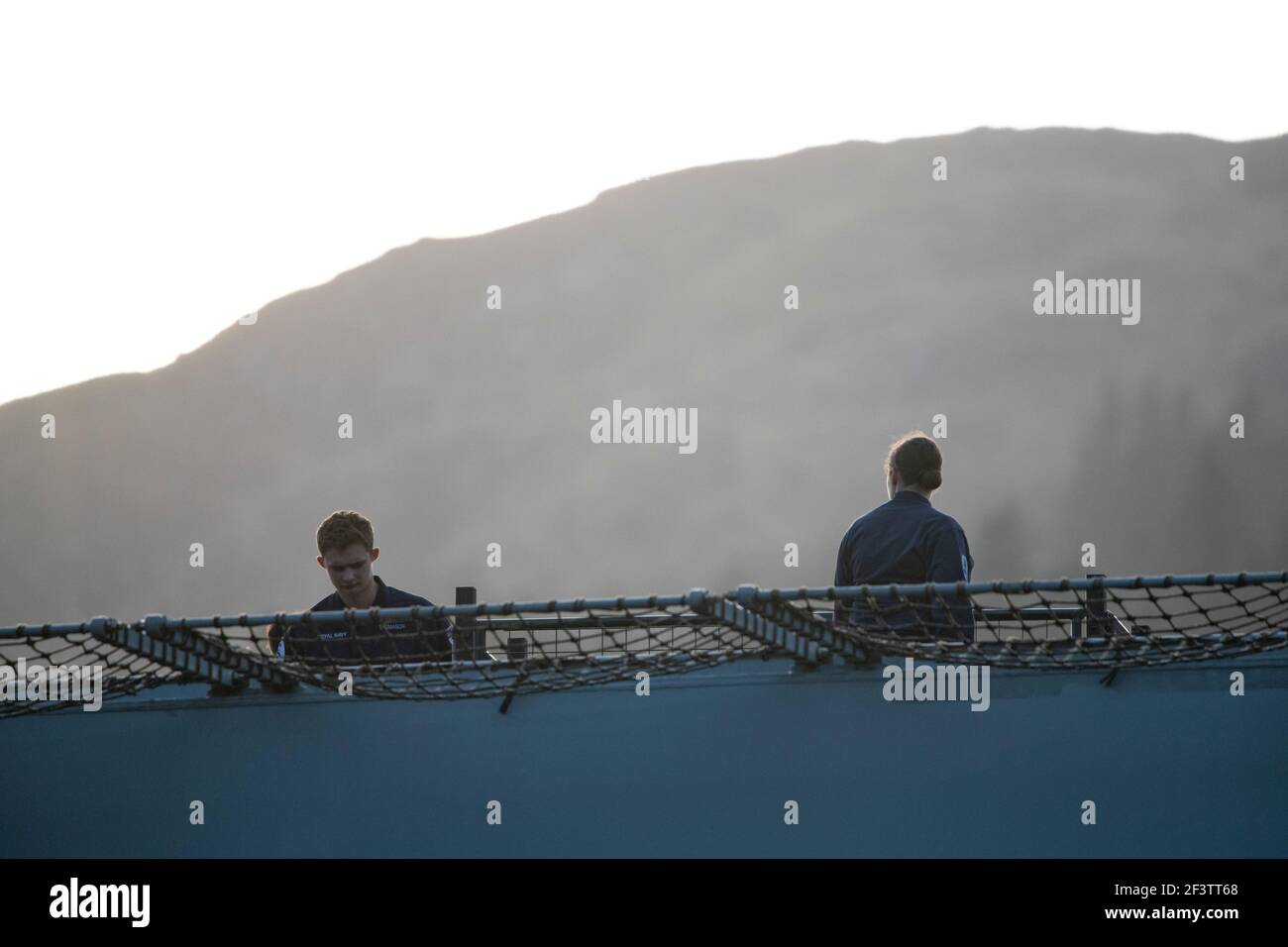 Finnart, Loch Long, Scotland, UK. 17 March 2021. Royal Navy crew ...