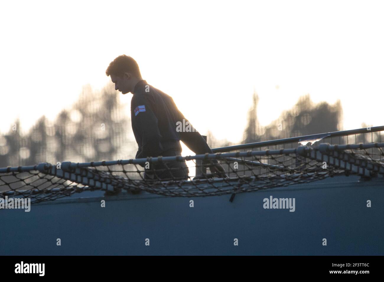 Finnart, Loch Long, Scotland, UK. 17 March 2021. Royal Navy crew ...
