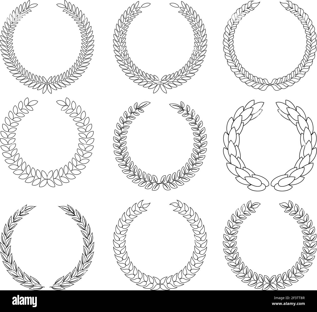 laurel wreath - symbol of victory and achievement Stock Vector Image ...