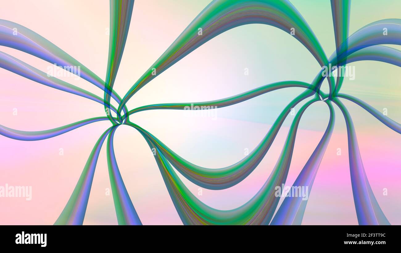 Abstract light background with three-dimensional lines. 3d image Stock ...