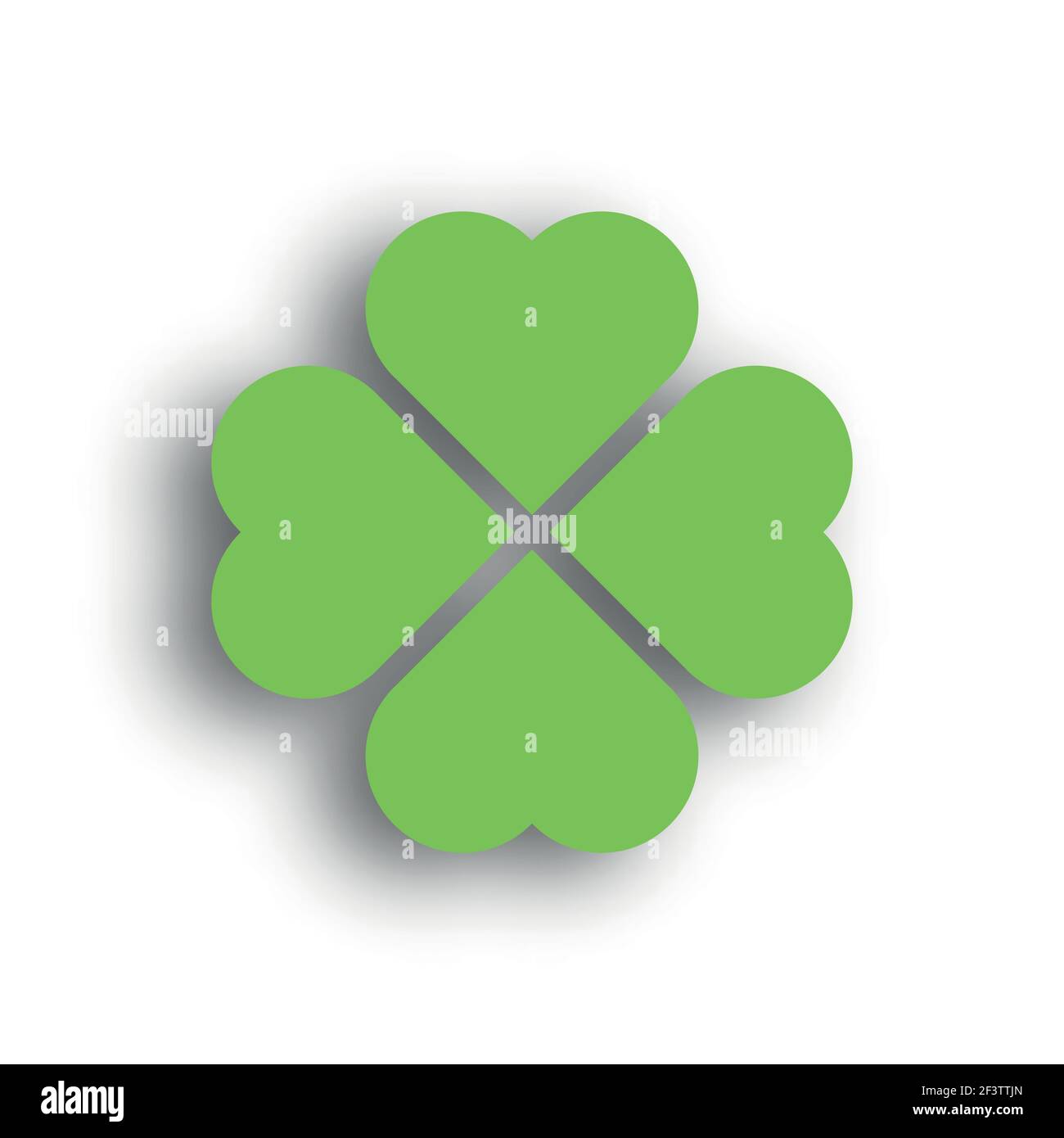3D green shamrock with shadow Stock Vector Image & Art - Alamy