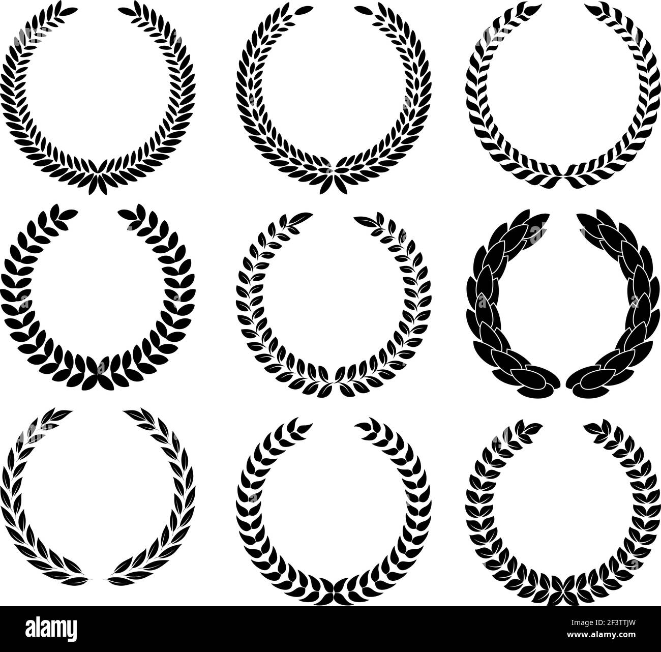laurel wreath - symbol of victory and achievement Stock Vector Image ...