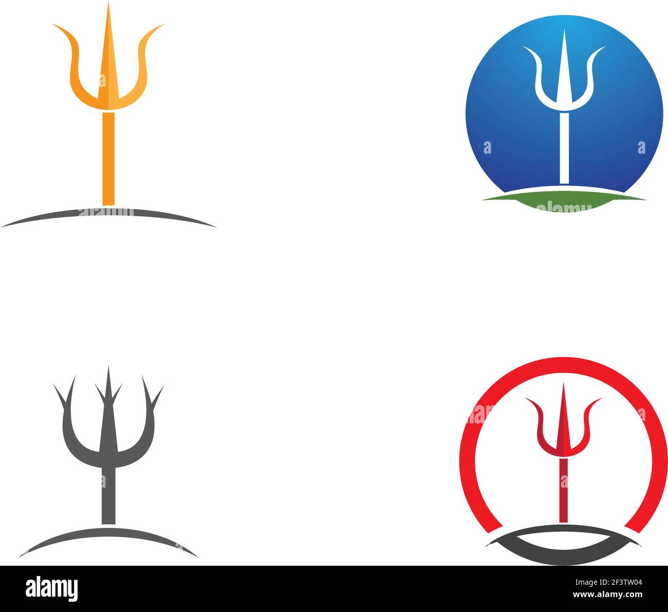 Trident design Stock Vector Images - Alamy
