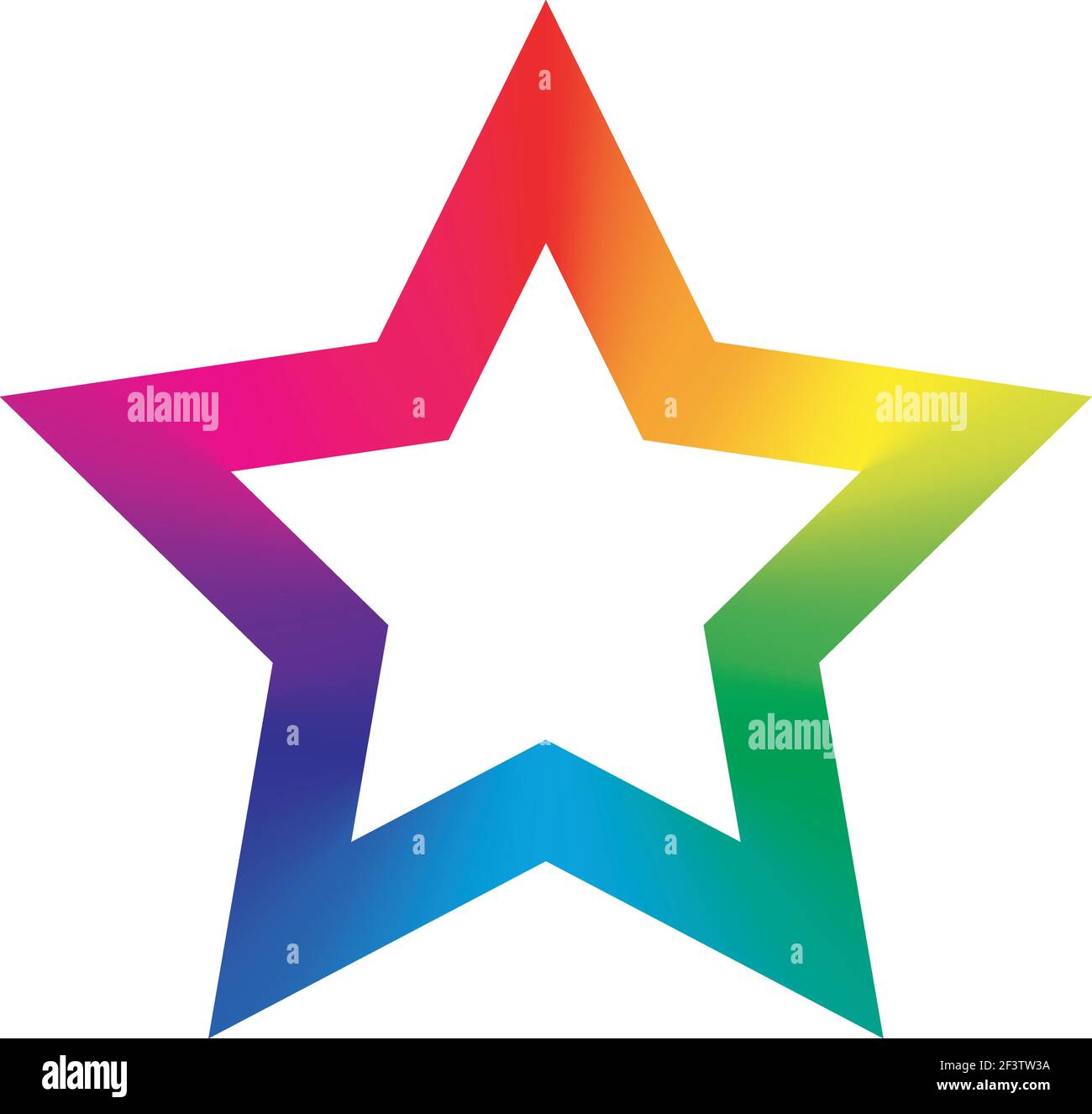 Colorful rainbow spectrum star icon Stock Vector Image & Art - Alamy