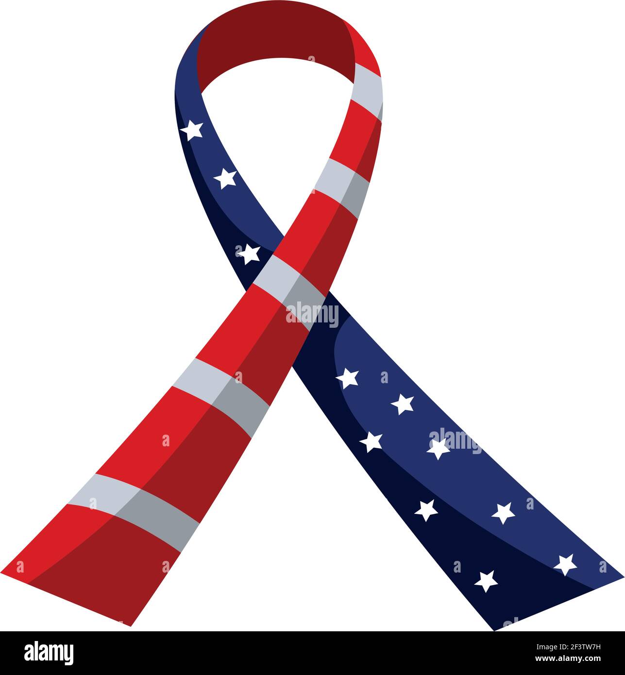 american flag ribbon emblem isolated Stock Vector Image & Art - Alamy