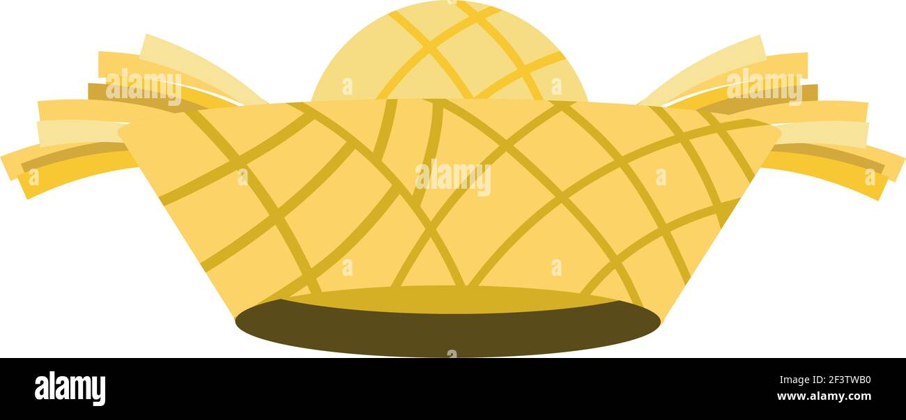 wicker hat rustic design isolated Stock Vector Image & Art - Alamy