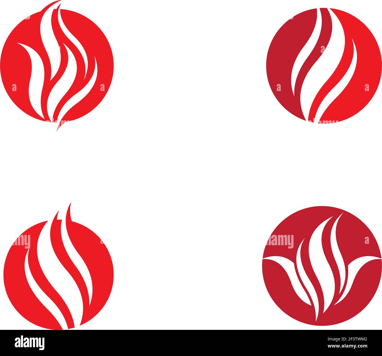 Fire flame logo template vector icon Oil, gas and energy logo concept ...