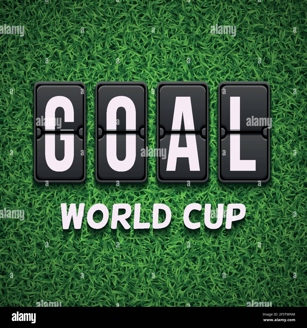 Goal scoreboard. Football soccer vector concept for World Cup. Football ...