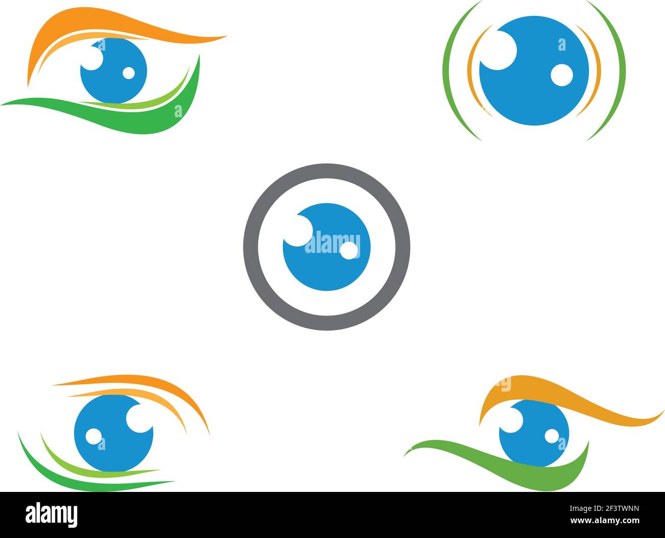 Branding identity corporate eye care vector logo design Stock Vector ...