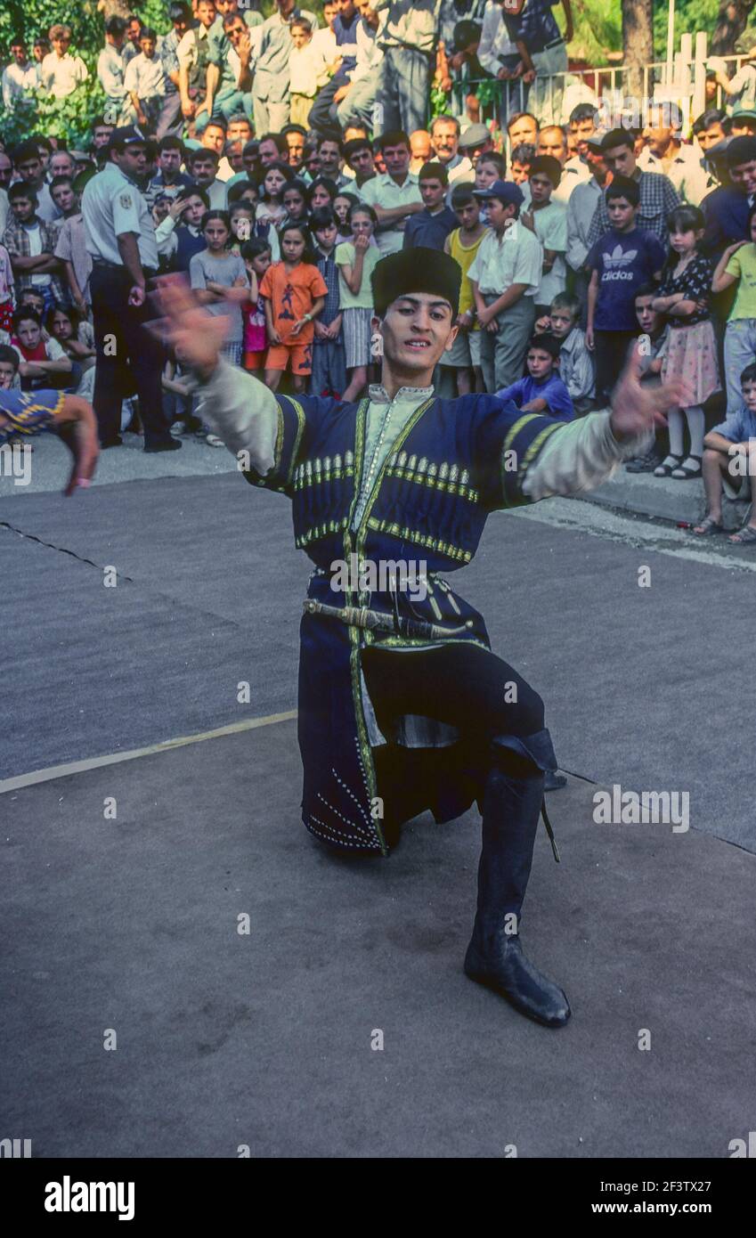 Male dancer performing for locals Selindi Turkey Stock Photo - Alamy