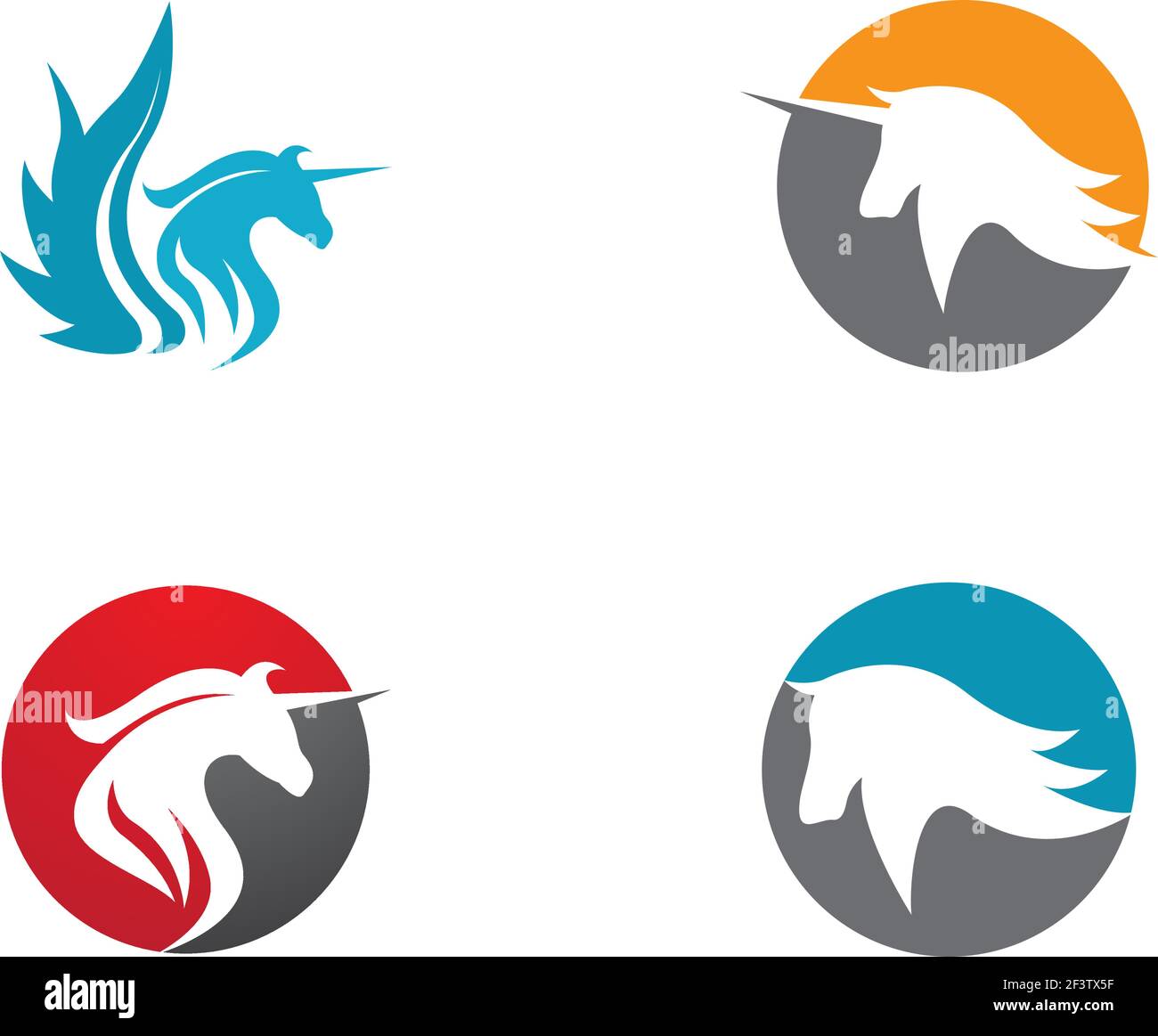 Pegasus Vector Logo Template vector illustration Stock Vector Image ...