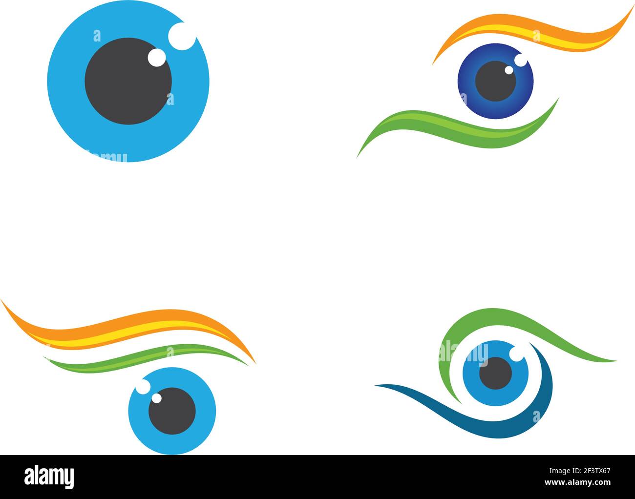 Branding identity corporate eye care vector logo design Stock Vector ...
