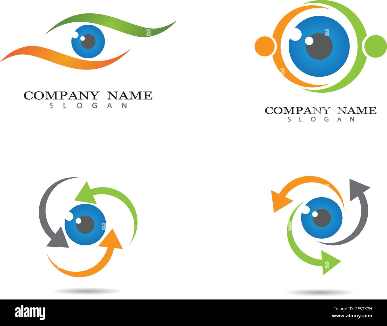 Eye logo template vector icon illustration design Stock Vector Image ...