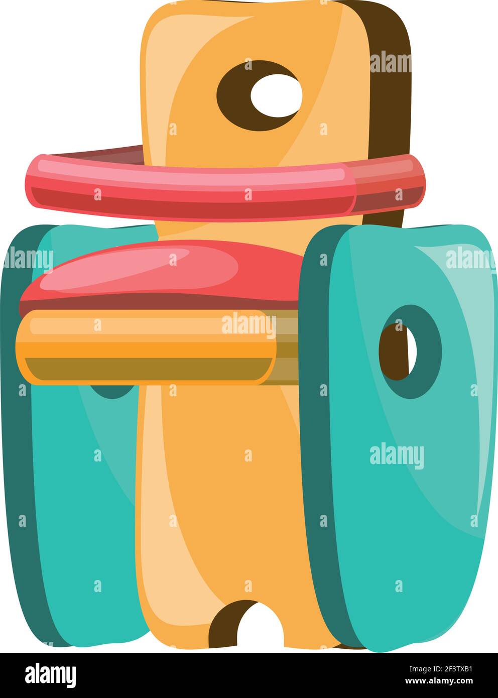 Baby the chair eating his food Stock Vector Images - Alamy