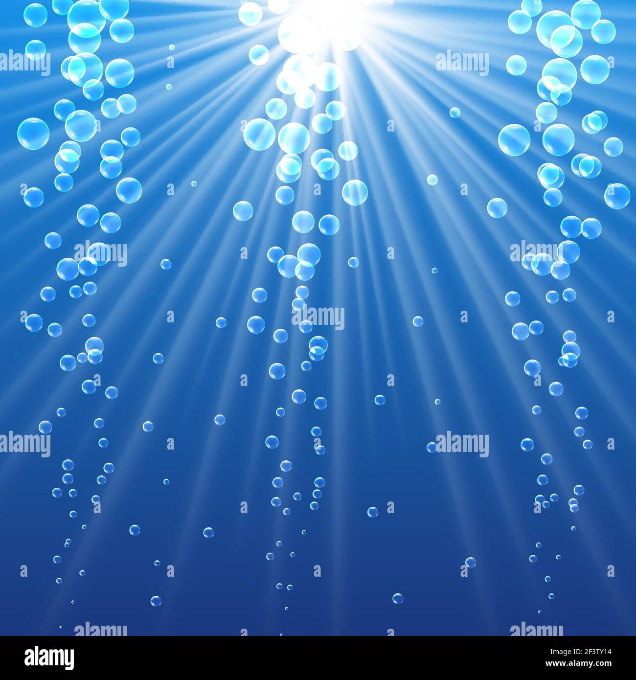 bubbles with Light rays Stock Vector Image & Art - Alamy
