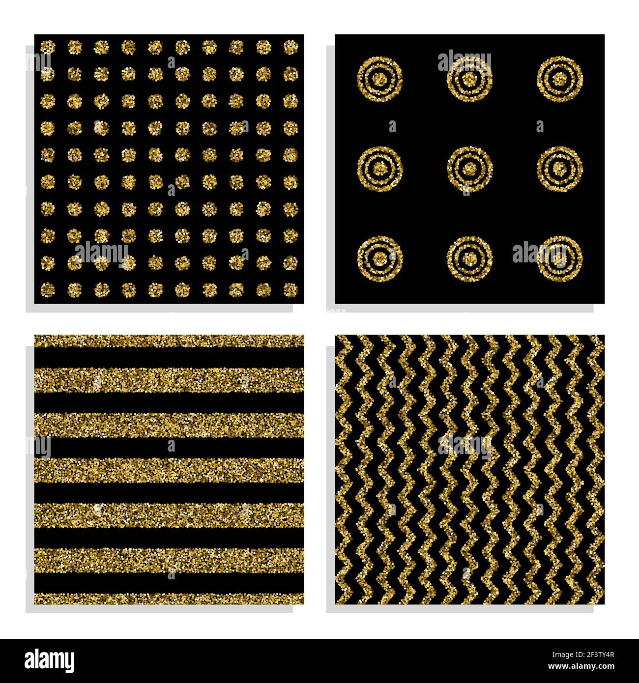 Gold glitter patterns Stock Vector Images - Alamy