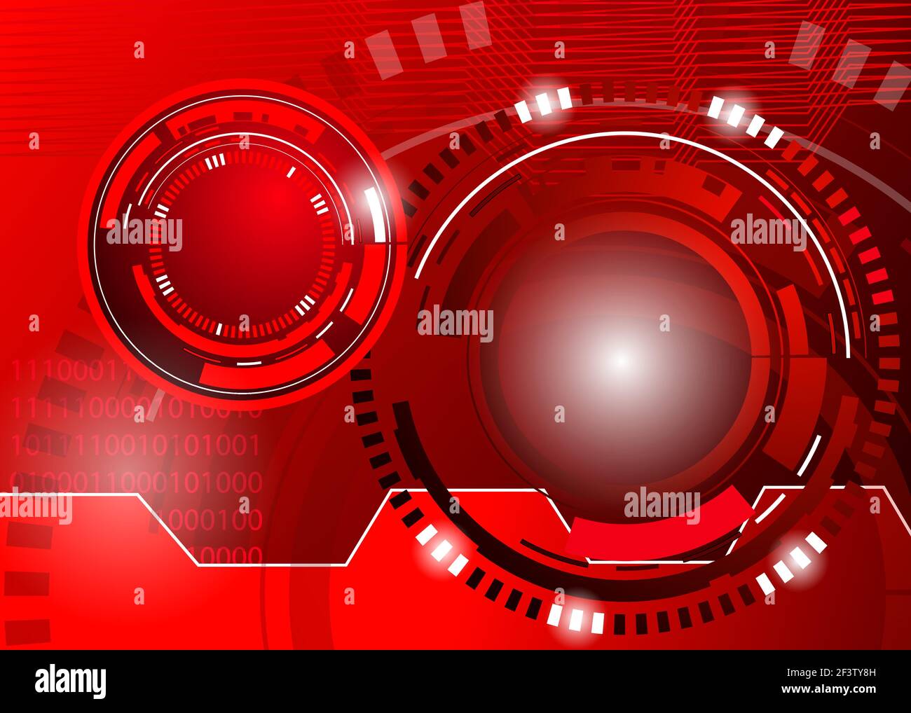 circle red abstract techno background Stock Vector Image & Art - Alamy