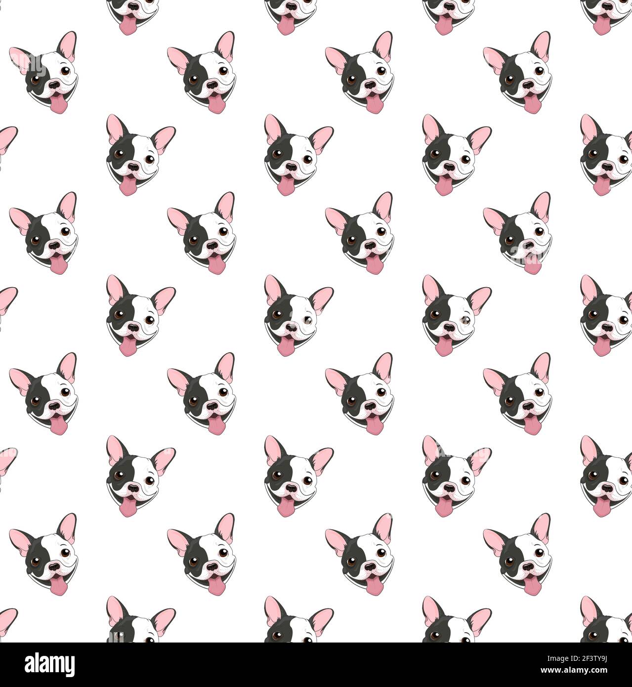 French bulldog black and white pattern hi-res stock photography and ...