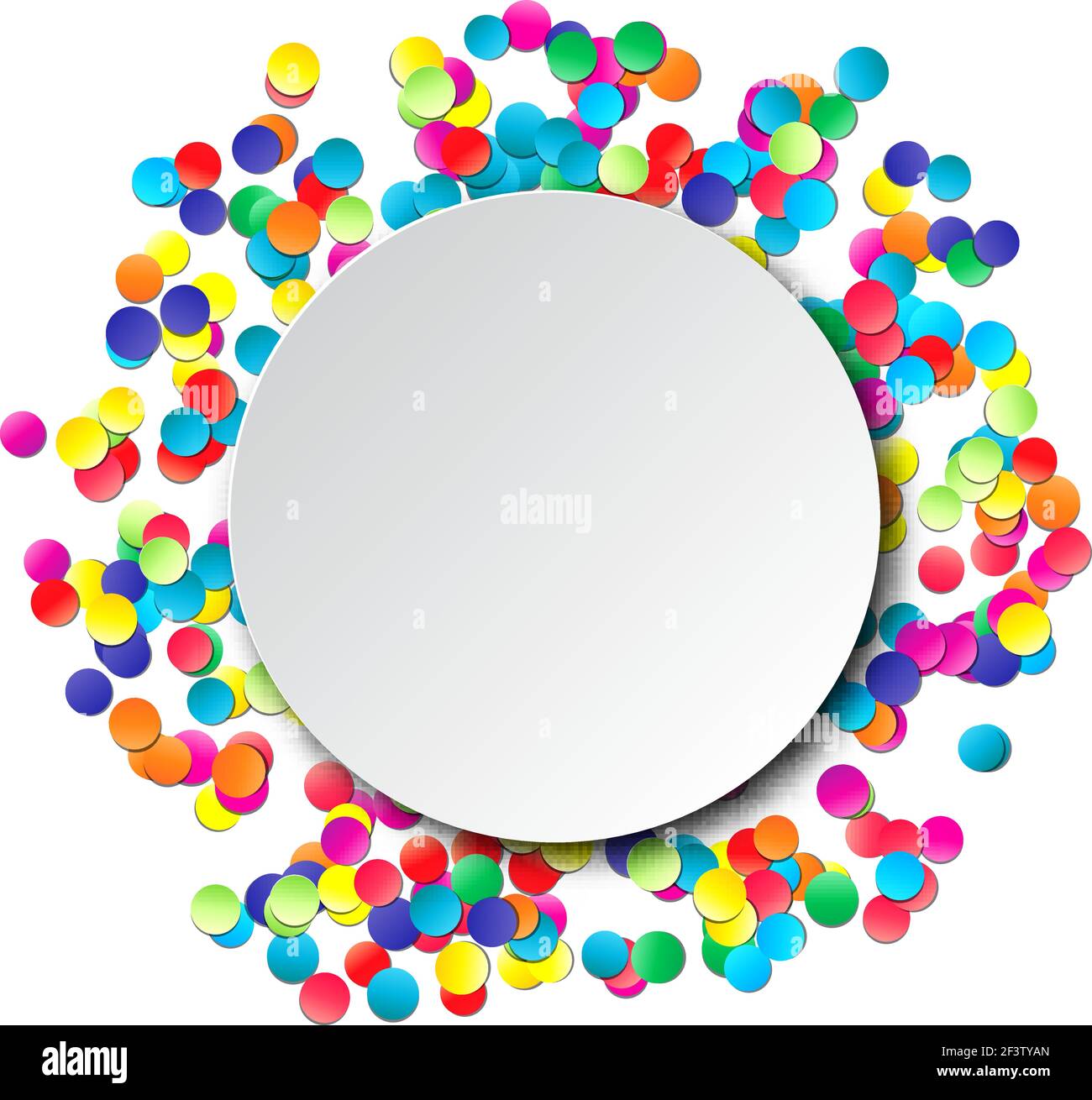 Colorful celebration background with confetti Stock Vector Image & Art ...