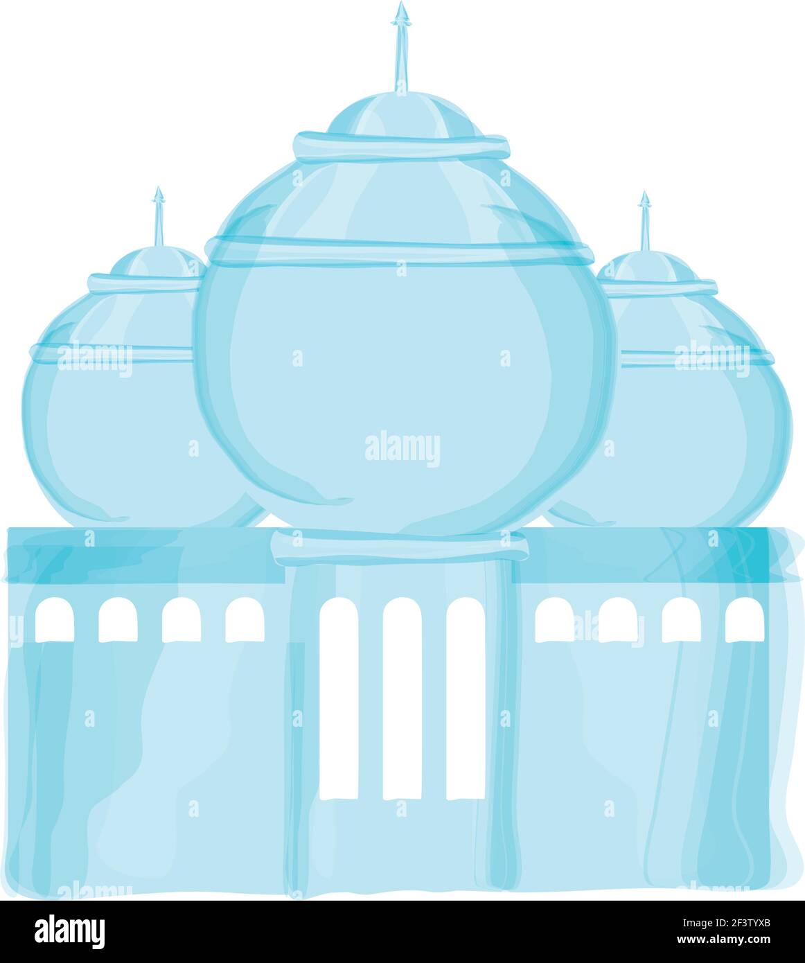 arabic mosque temple cartoon design isolated Stock Vector Image & Art ...