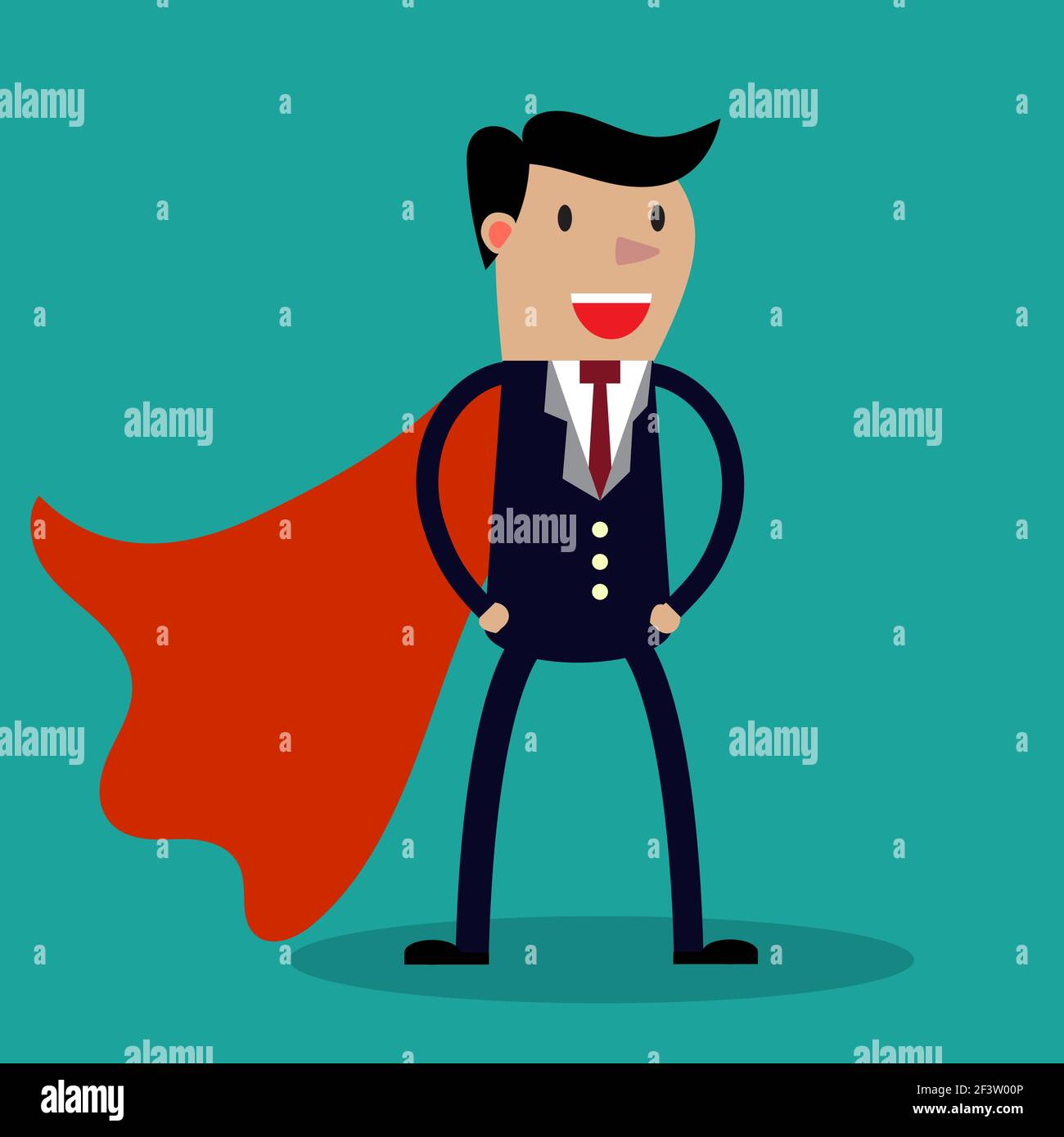 Vector illustration young super Stock Vector Images - Alamy