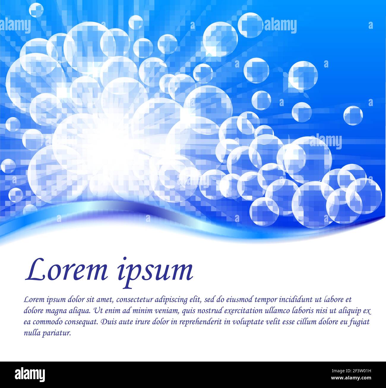 Wave of bubbles Stock Vector Image & Art - Alamy