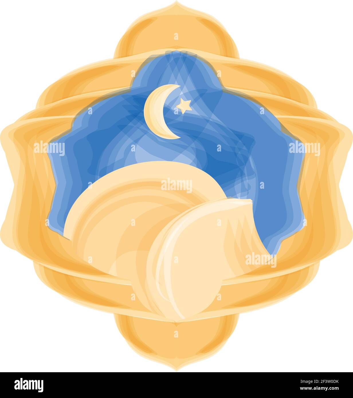 arabic moon window sand drawing Stock Vector Image & Art - Alamy