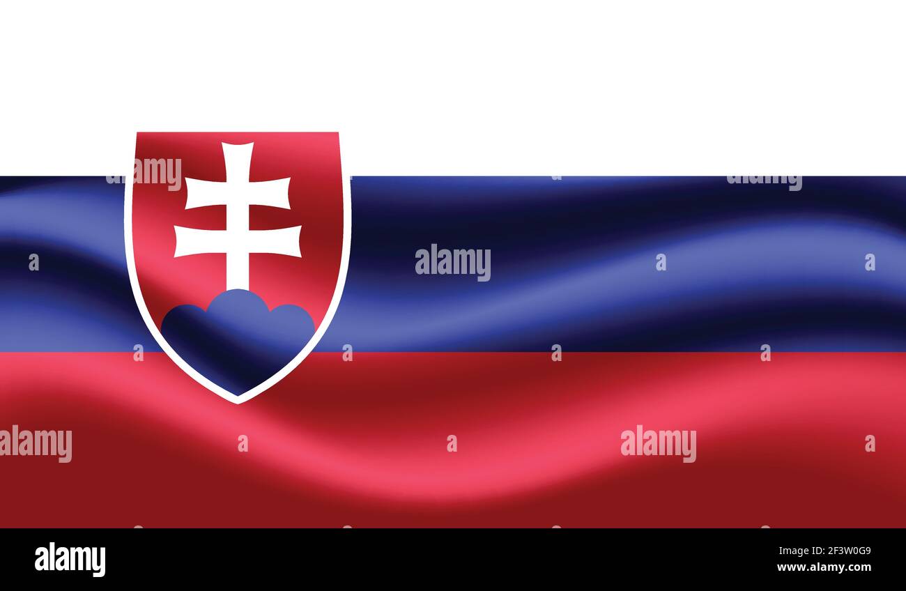 Slovakia flag waving grunge Stock Vector Images - Alamy