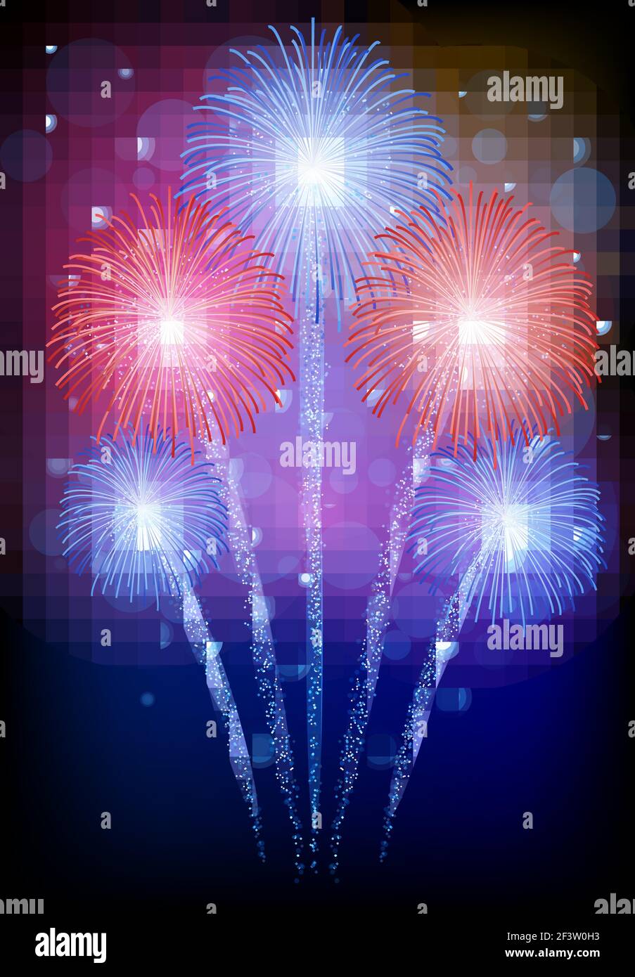 Beautiful Vector Fireworks Stock Vector Image & Art - Alamy