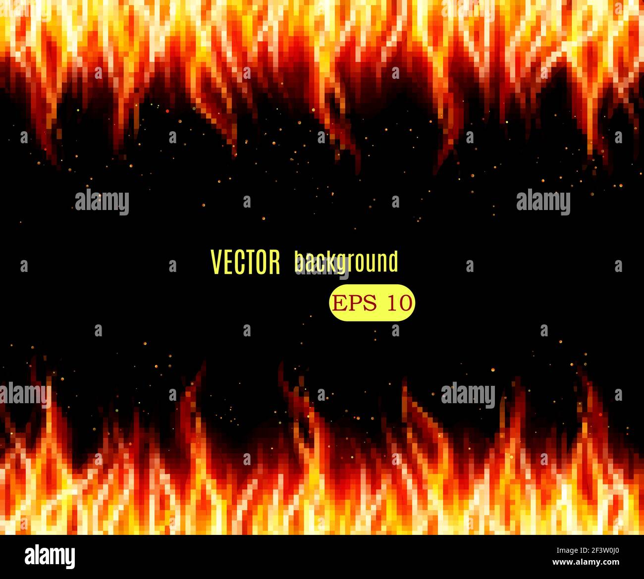 Burn flame fire vector background Stock Vector Image & Art - Alamy