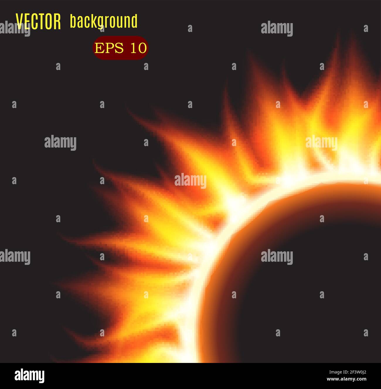 Burn flame fire vector background Stock Vector Image & Art - Alamy