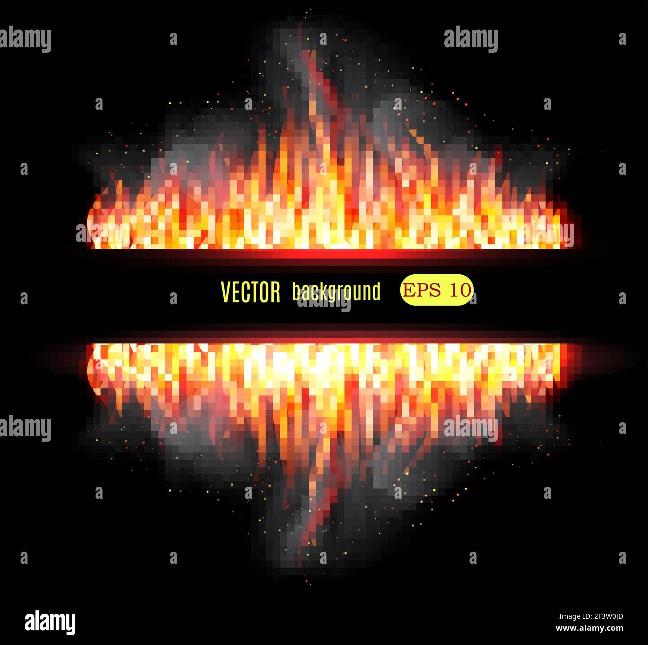 Burn flame fire vector background Stock Vector Image & Art - Alamy