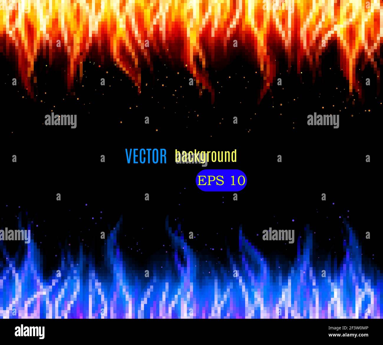 Burn flame fire vector background Stock Vector Image & Art - Alamy