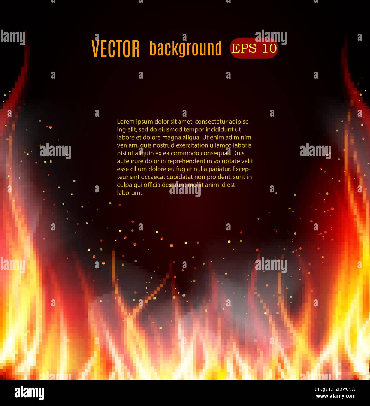 Burn flame fire vector background Stock Vector Image & Art - Alamy